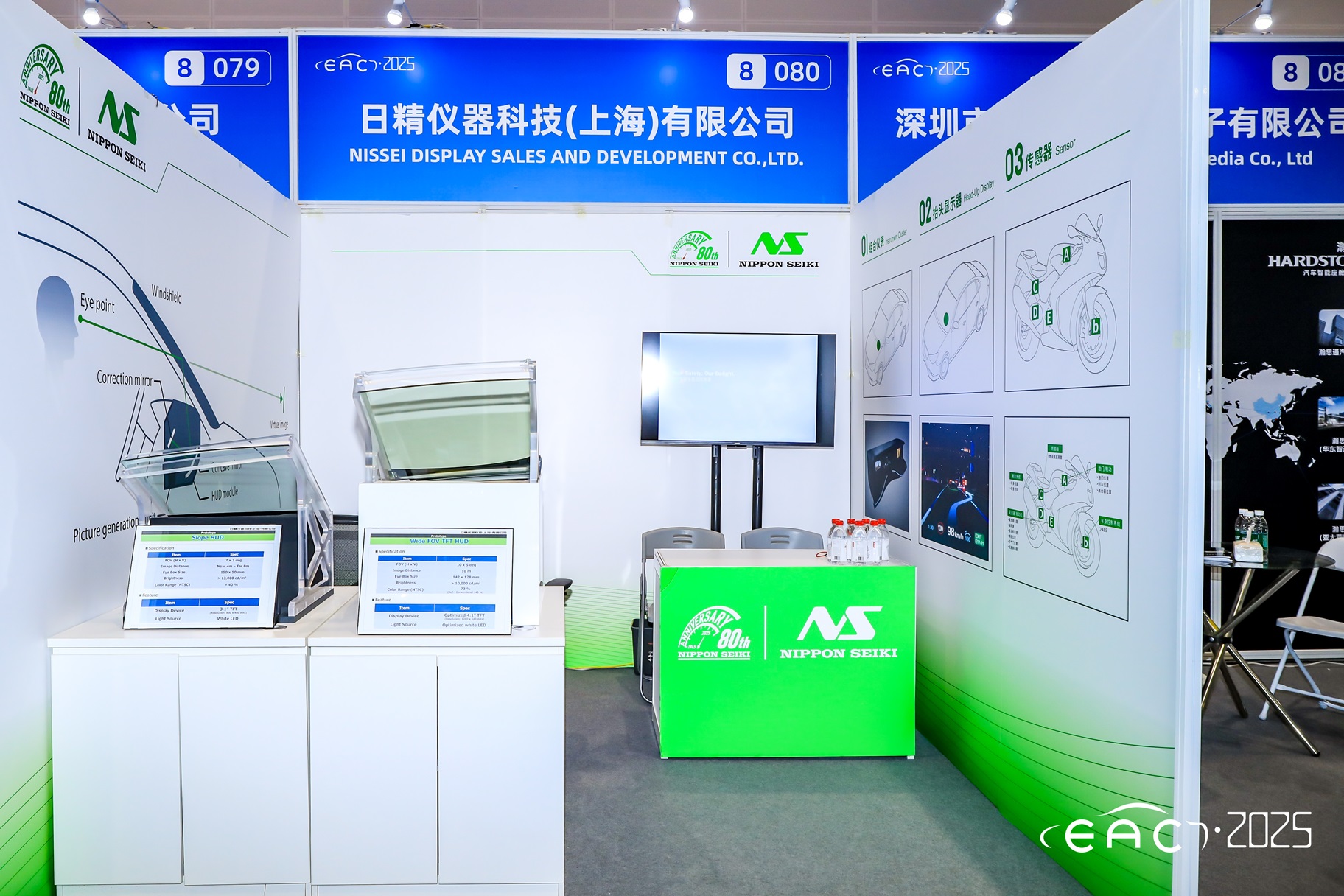 日本精機株式会社|ニュース|【受賞】中国・杭州の『EAC2025貿易自動車産業展示会』でヘッドアップディスプレイ表示技術(Slope-HUD ...